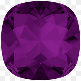 Swarovski 4470 Cushion Cut Square Fancy Stone Amethyst - Diamond, HD Png Download - 600x600 ...