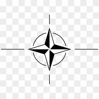 Nato Logo Png Transparent - Nato Flag Black And White, Png Download - 2400x2400 (#5597987) - PinPng