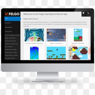Felgo Sample Launcher Application - Computer Monitor, HD Png Download - 700x583 (#6107687) - PinPng